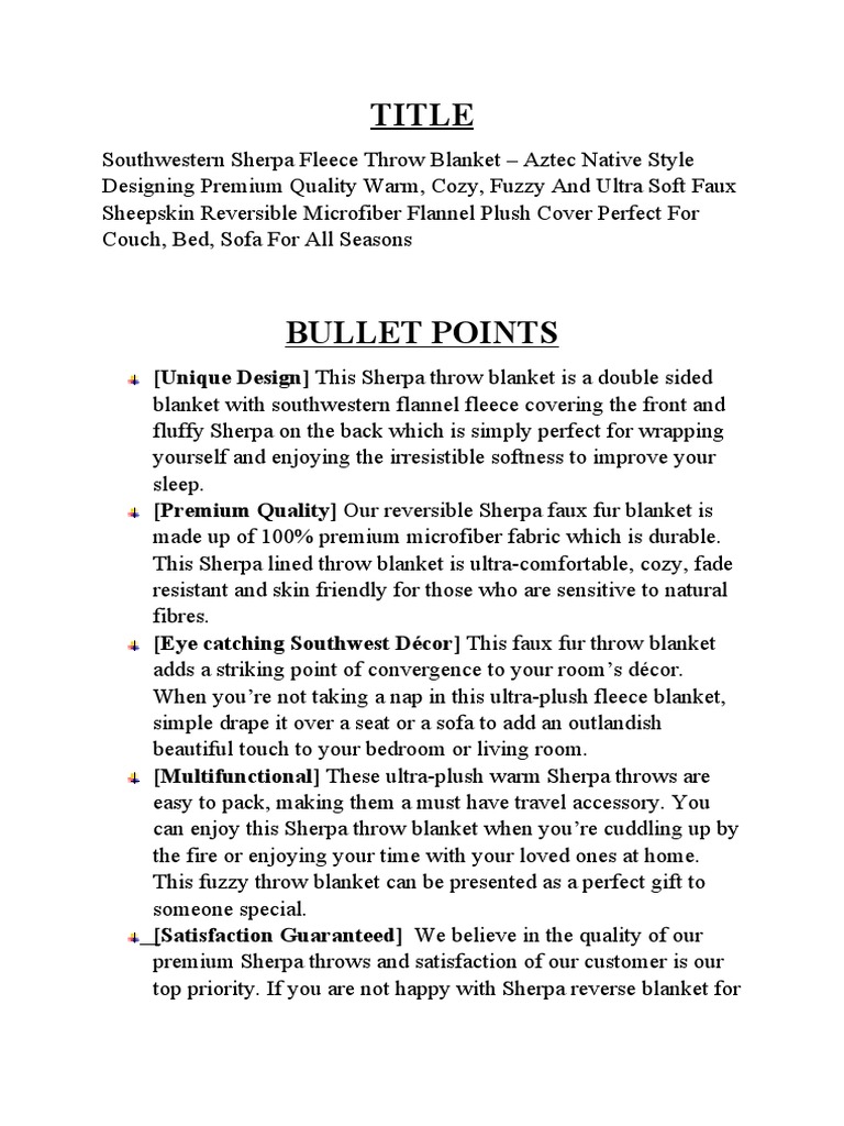 Throw Blanket | PDF | Textiles