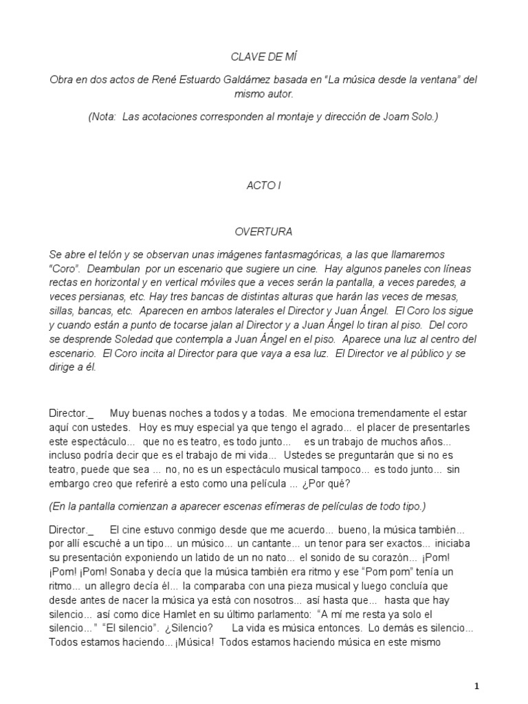Clave de Mí | PDF