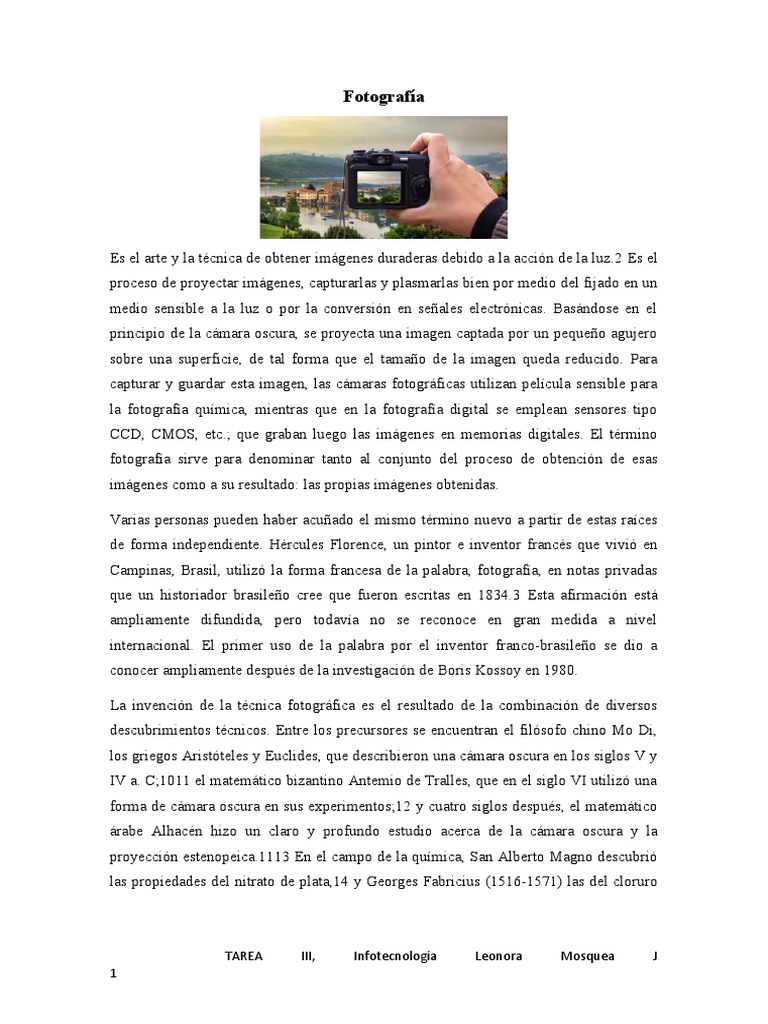 Tarea III Fotografia.docx | PDF Tarea III Fotografia.docx | PDF