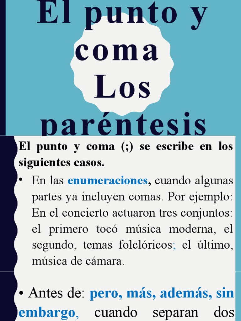 El Punto y Coma | PDF