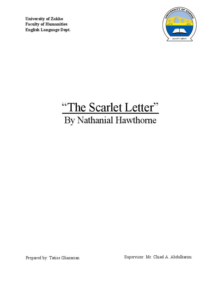 The Scarlet Letter by Nathanial Hawthorne... | PDF | Nathaniel ...