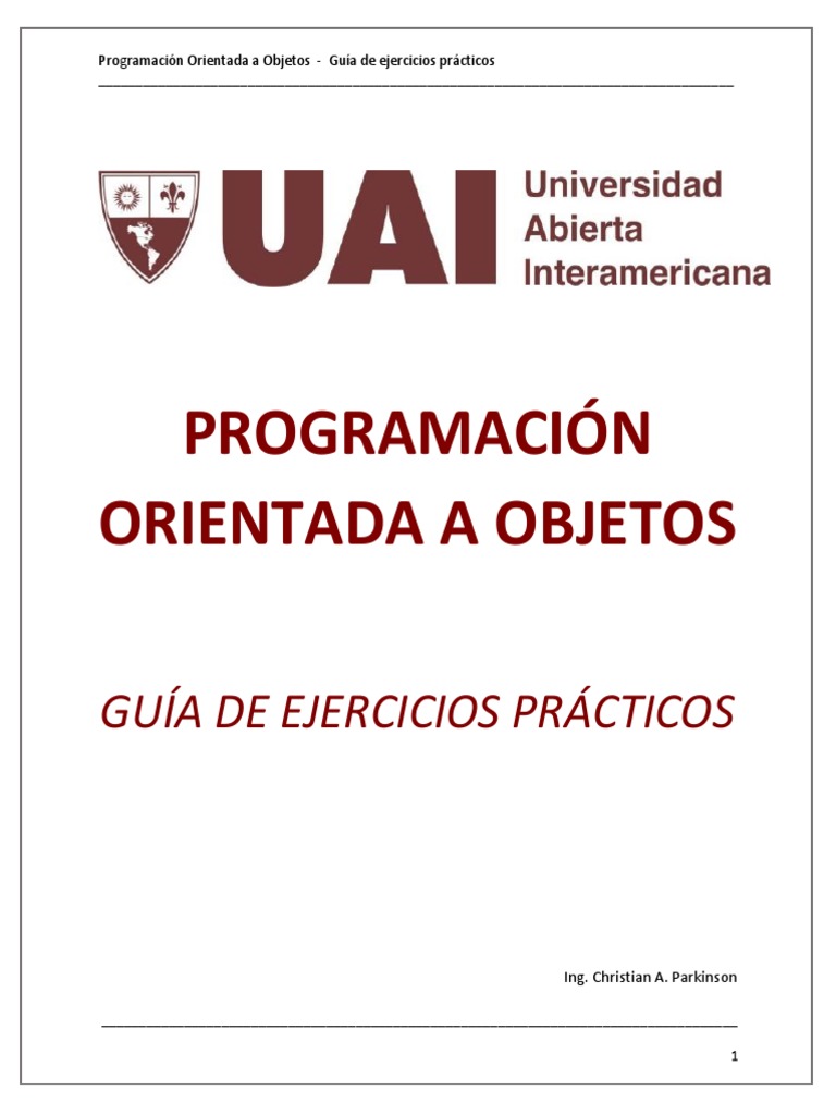 PROGRAMACIÓN ORIENTADA A OBJETOS - Guía de Clase | PDF | Estrellas | Planetas