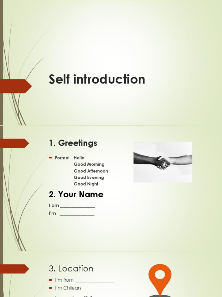 Self Introduction PDF | PDF | Academia | Educational Stages