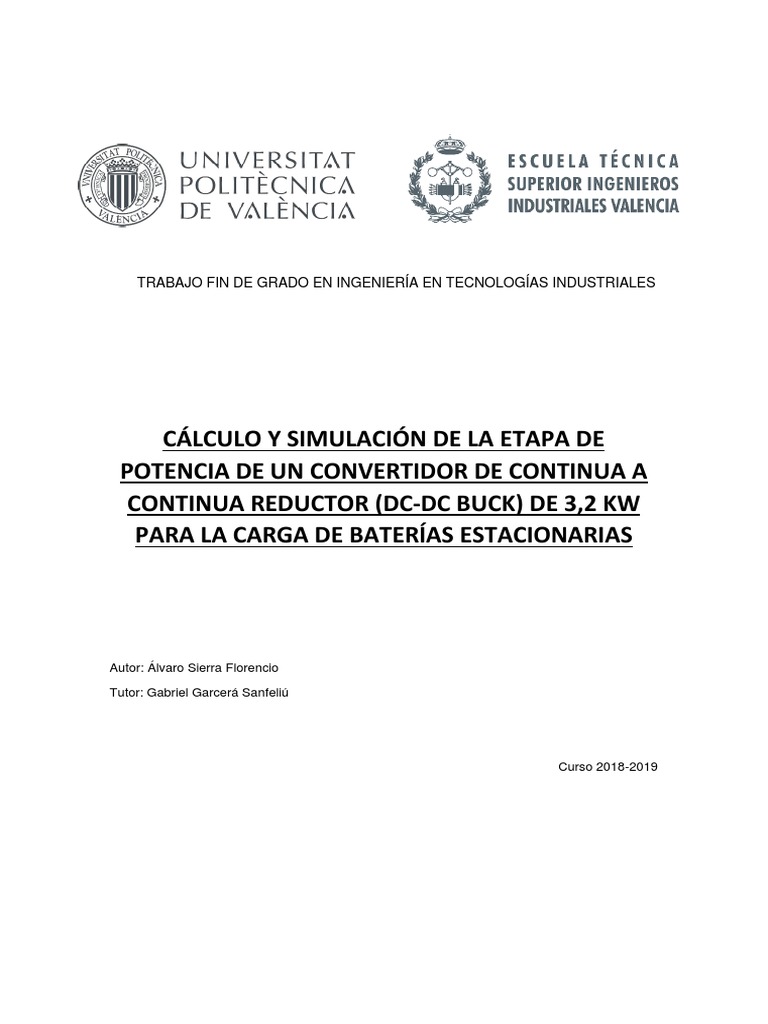 29214711L TFG | PDF | Energia electrica | Electrónica