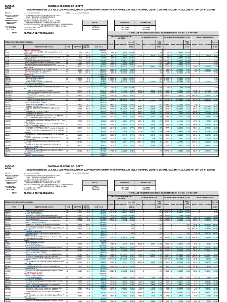 4 Planilla de Valorizacion PDF | PDF | Bienes raíces | Diseño arquitectonico