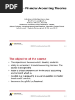 Financial Accounting Theory Overview | PDF | Fair Value | Valuation ...