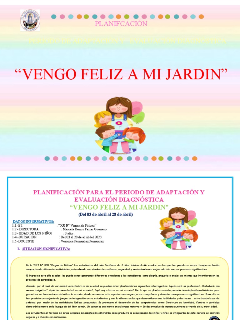 Planificación - Del - Periodo - de - Adaptacion 3 Años | PDF | Adultos ... Planificación - Del - Periodo - de - Adaptacion 3 Años | PDF | Adultos ...