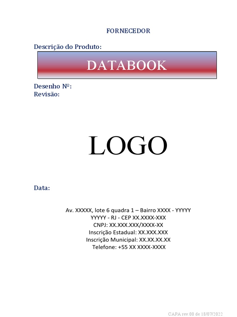 Capa para DataBook PDF | PDF