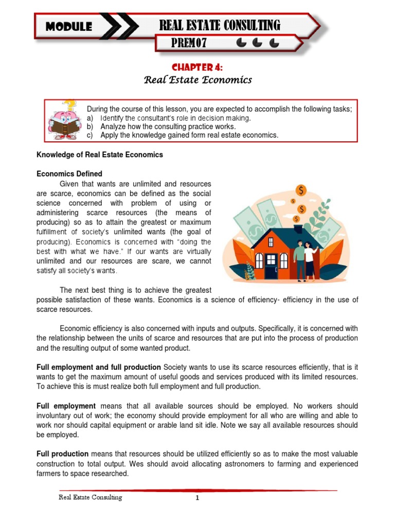 Real Estate Economics Overview | PDF | Money | Economics