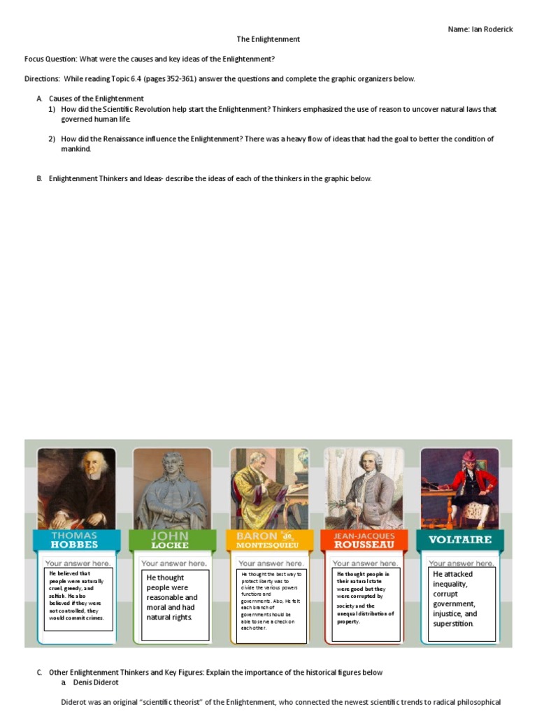 The Enlightenment | PDF | Age Of Enlightenment | Separation Of Powers