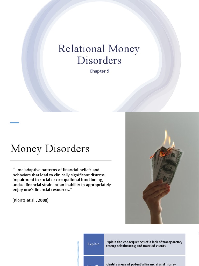 09 Relational Money Disorders | PDF