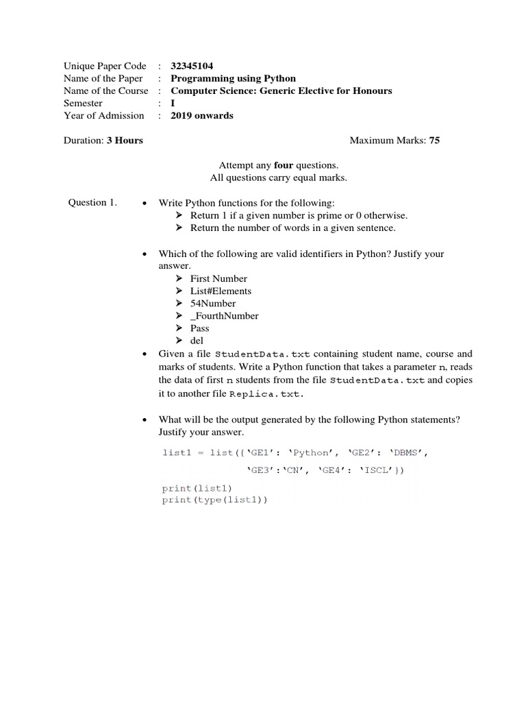 Mona Maam Paper6 Pdf Class Computer Programming Parameter Computer Programming