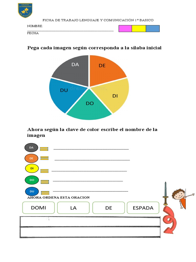 Ficha de Trabajo Lenguaje y Comunicación 1 | PDF