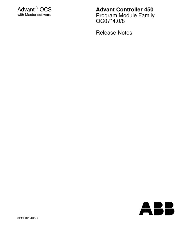 ABB AC450 Release Notes | Download Free PDF | Programming | Computer ...