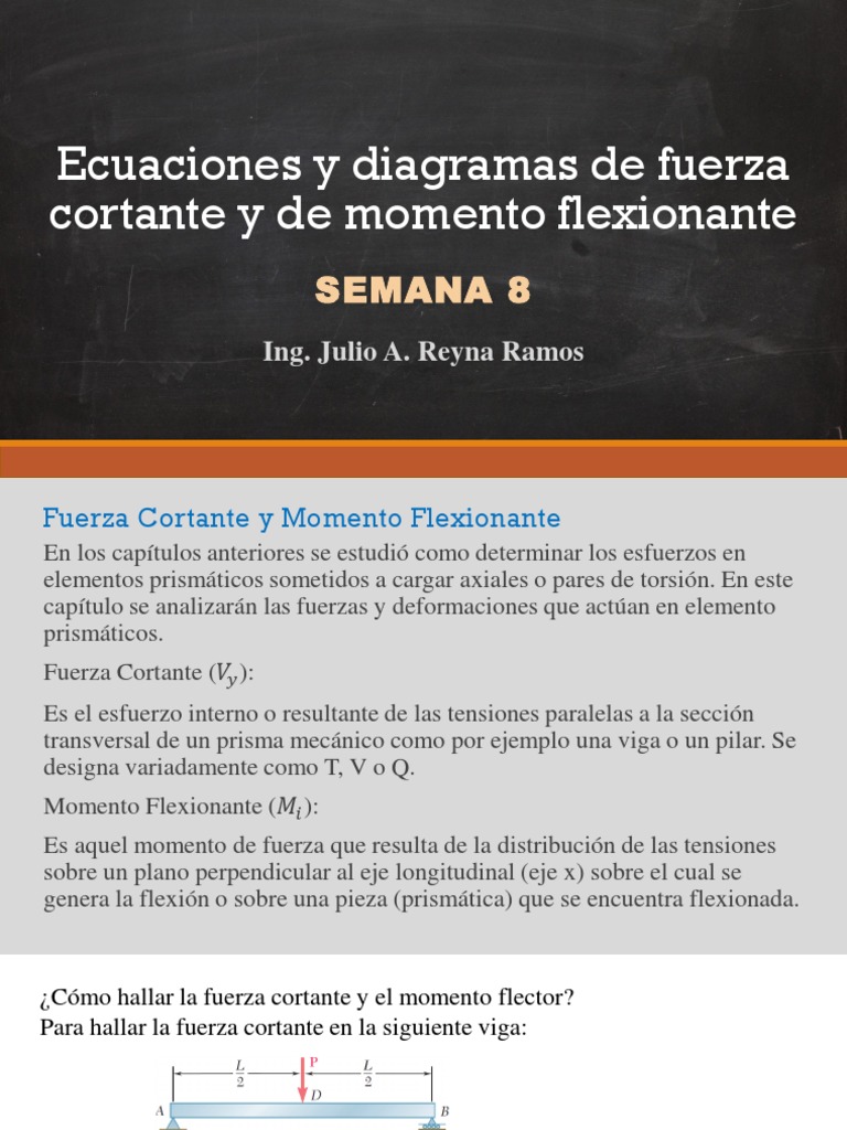 Momento Flexionante - Fuerza Cortante-A | PDF | Ciencias fisicas ...