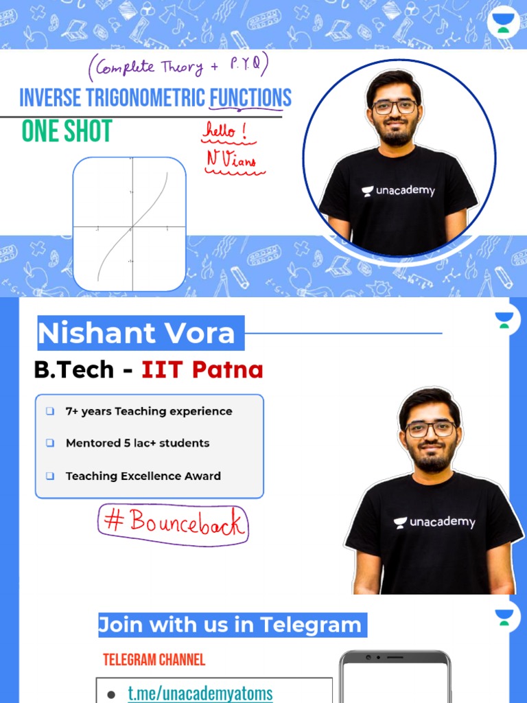 Inverse Trigonometric Functions PDF | PDF | Trigonometric Functions | Function (Mathematics)