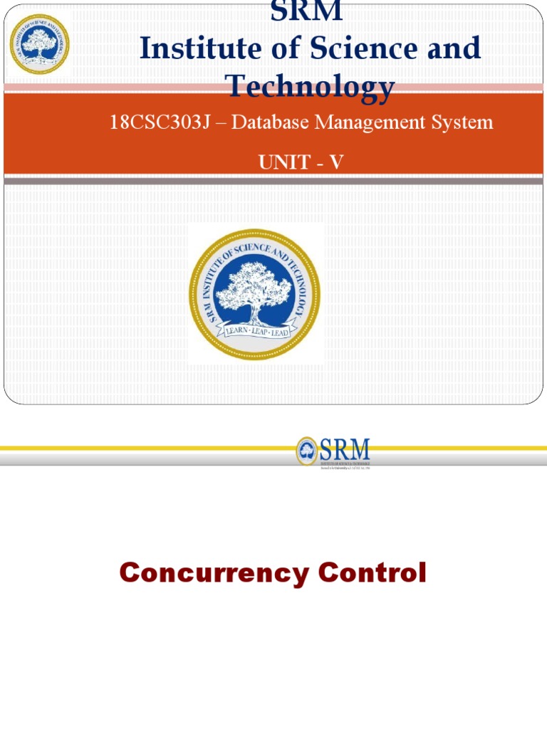 Concurrency Control Pdf Synchronization Computer Data