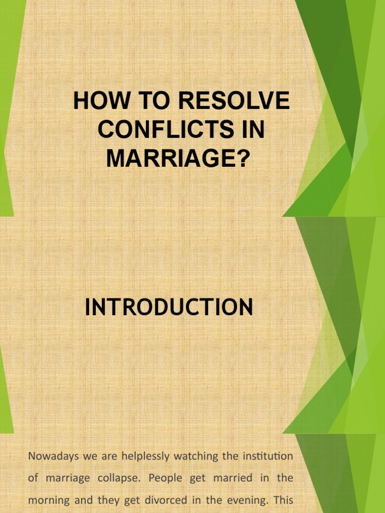 How To Resolve Conflicts in Marriage | Descargar gratis PDF | Marriage ... How To Resolve Conflicts in Marriage | Descargar gratis PDF | Marriage ...