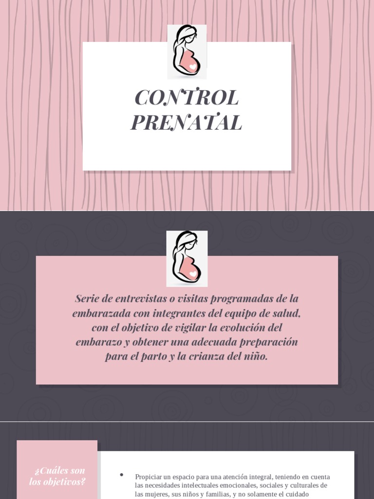 Control Prenatal: Objetivos y Actividades | PDF | El embarazo | VIH