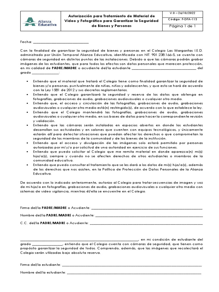 F-DFA-113_Autorización_tratamiento_material_video_fotográfico_V0-VF (1 ...