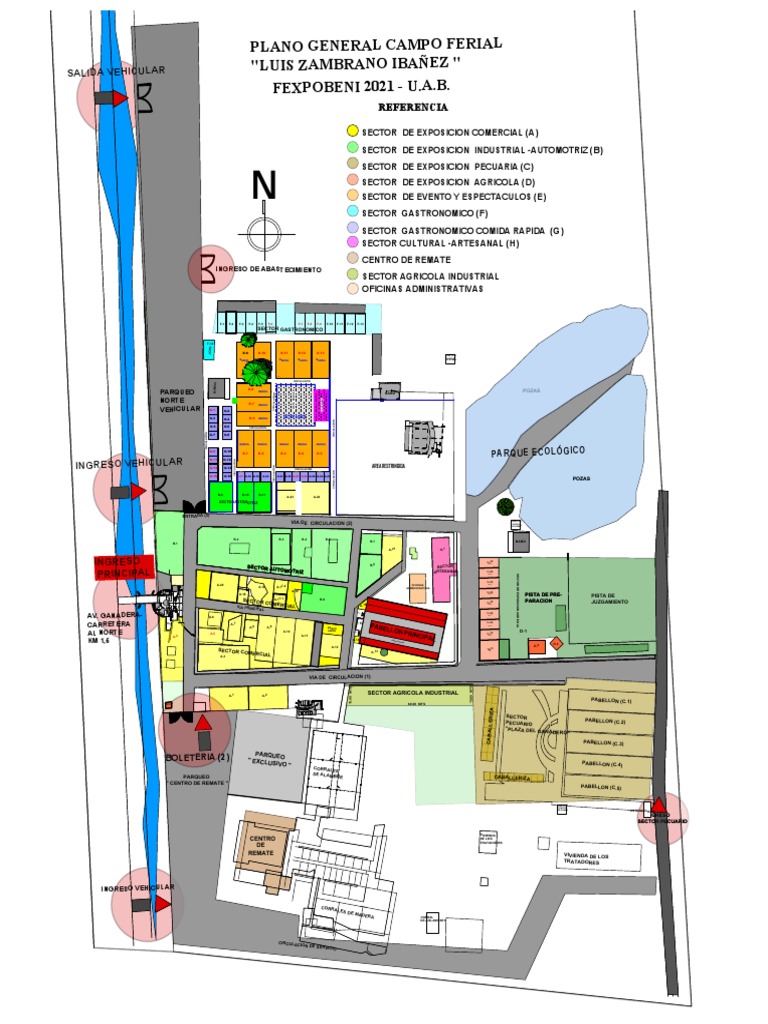 Plano General del Campo Ferial 2021 | PDF