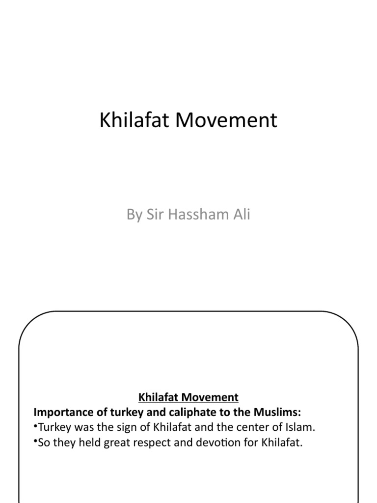 Overview of the Khilafat Movement | PDF | Caliphate | Mahatma Gandhi
