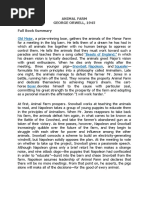 Animal Farm Chapter Summaries | PDF