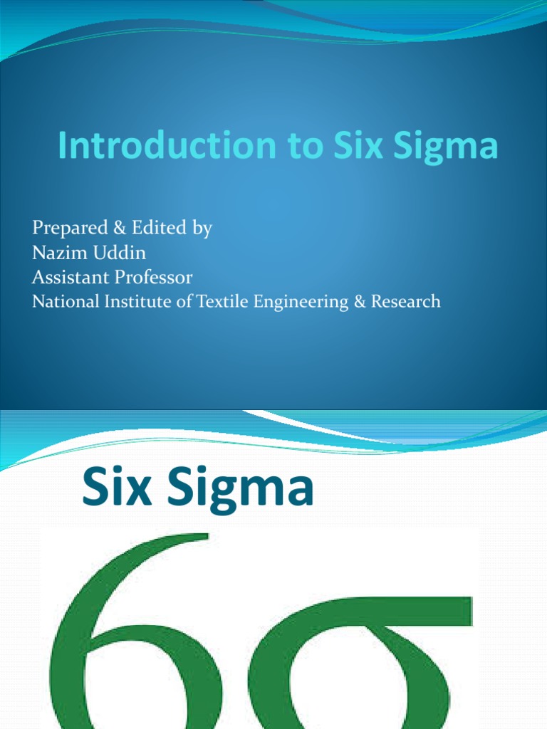 An Introduction to Six Sigma: Applying the DMAIC Methodology for ...