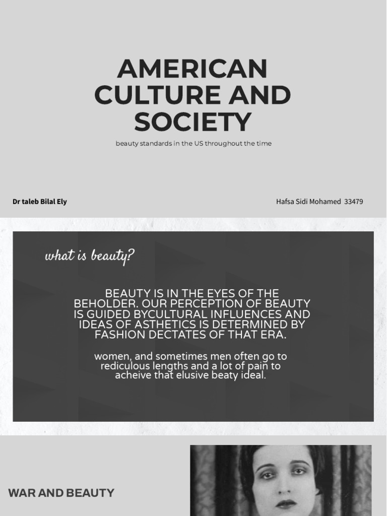 Beauty Standards in The American Society | PDF | Beauty | Femininity