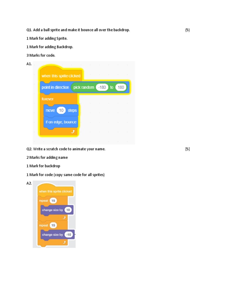 Scratch Practical Handout | PDF Scratch Practical Handout | PDF