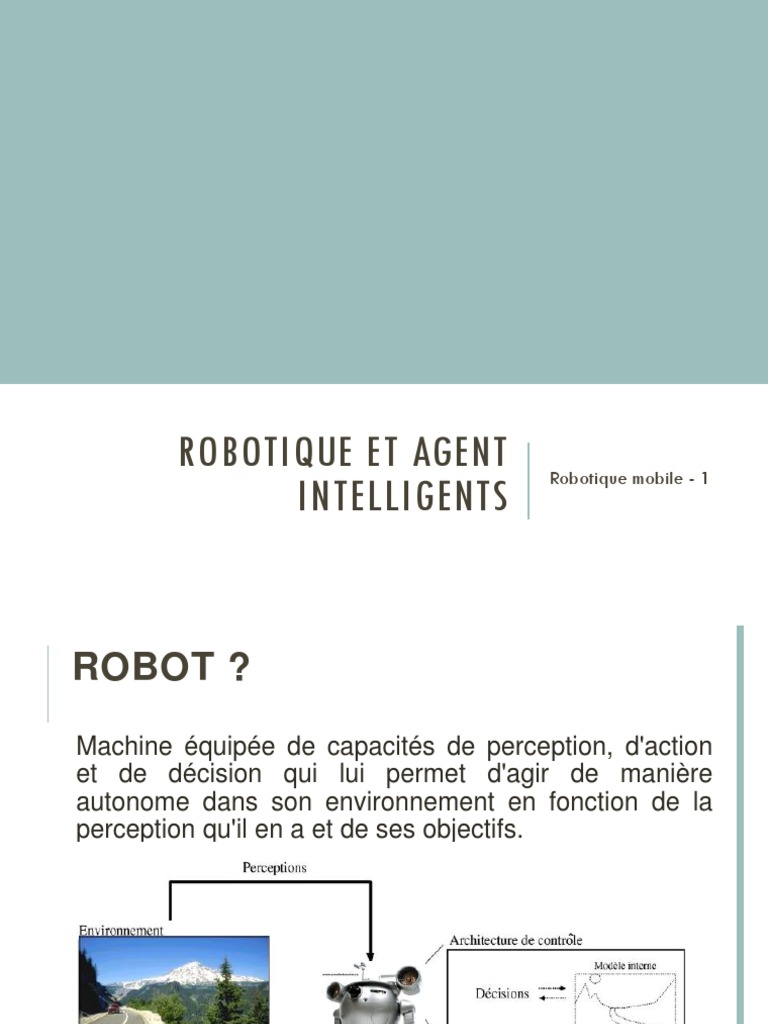 Introduction à la robotique mobile | PDF | Robotique | La navigation