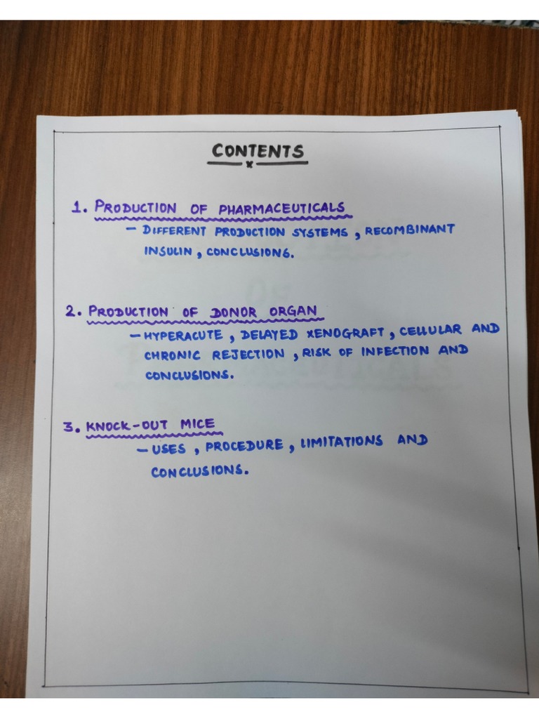Animal Biotechnology Assignment | PDF