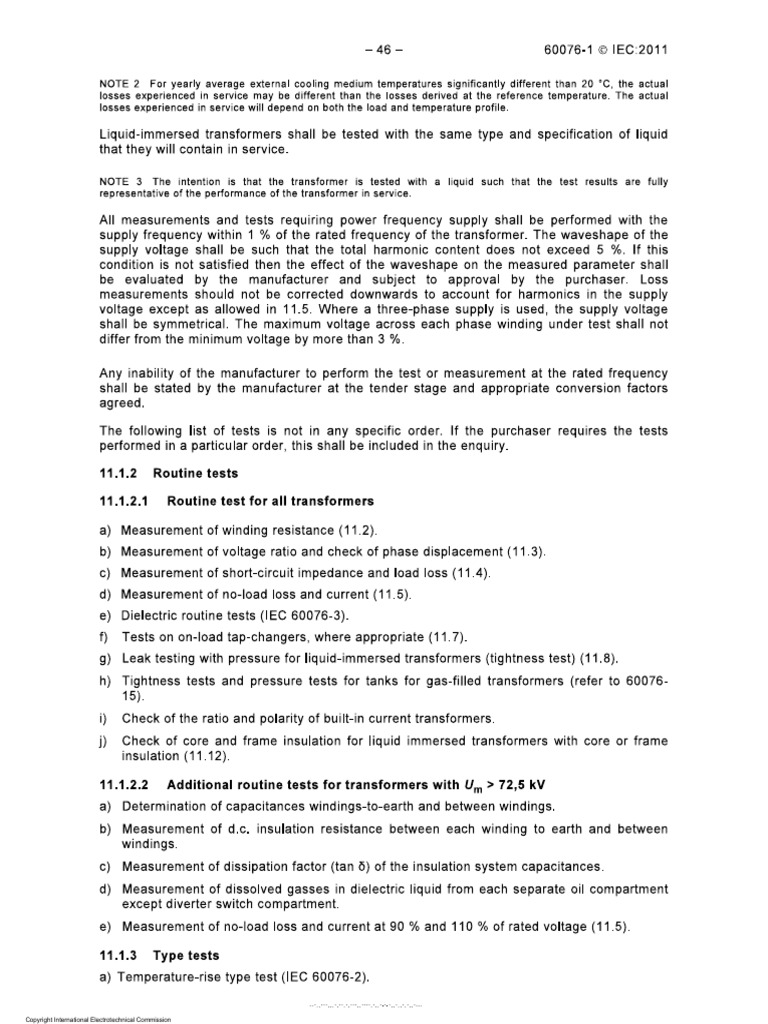 Transformer Tests PDF | PDF
