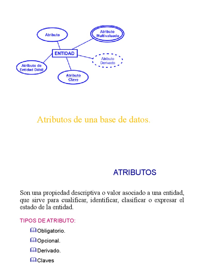 Atributos de Una Base de Datos | PDF