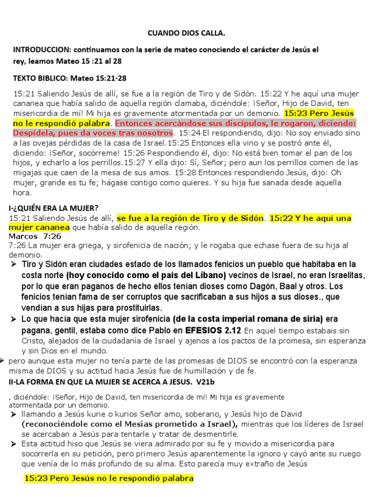 Cuando DIOS Calla. | PDF | Jesús