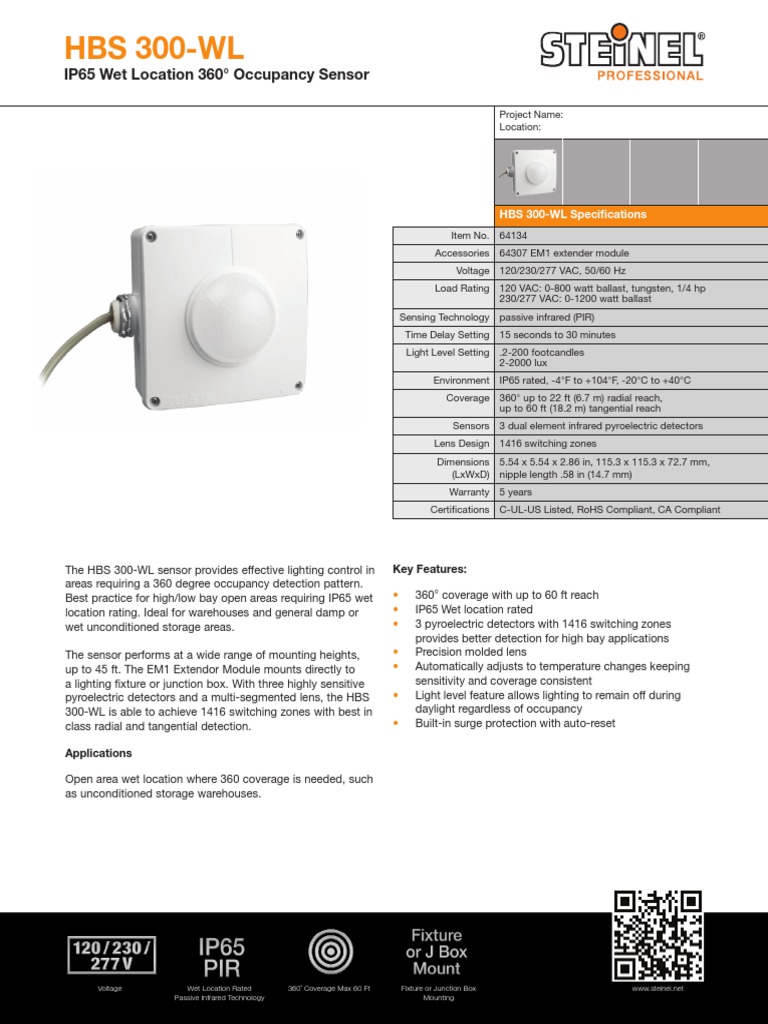 HBS 300 WL DataSheet 64134 PDF | PDF | Components | Electric Power