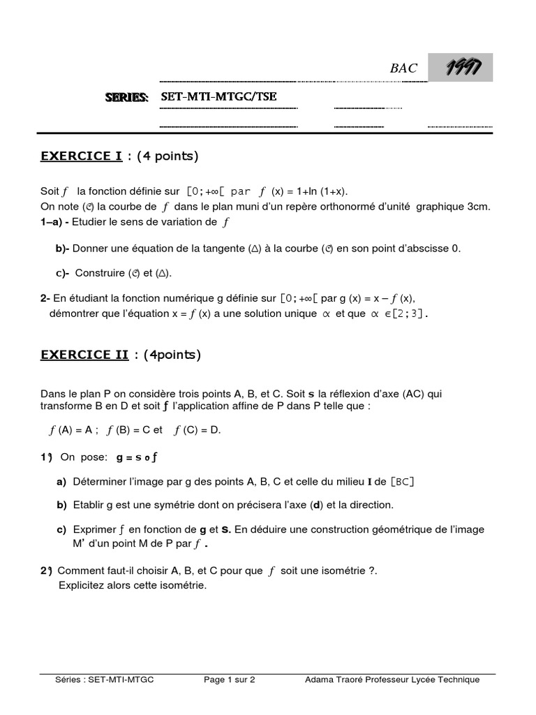 Problèmes Mathématiques Avancés | PDF | Méthodes et références pédagogiques