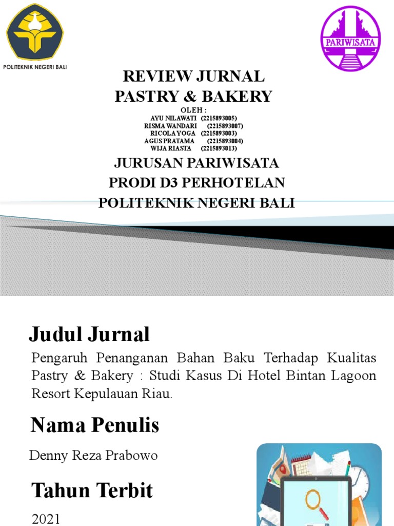 2J - Review Jurnal Pastry & Bakery | PDF