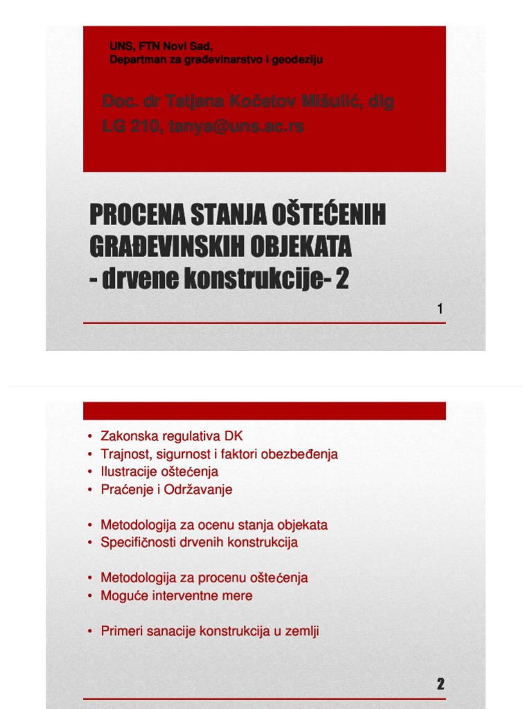 Procena Stanja Drveta PDF | PDF