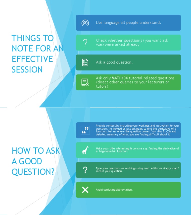 Instruction For An Effective Tutorial Session PDF | PDF