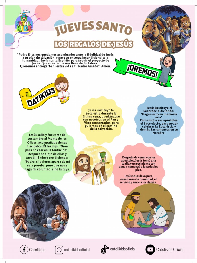 Los Regalos de Jesús El Jueves Santo - Didactikids PDF | PDF