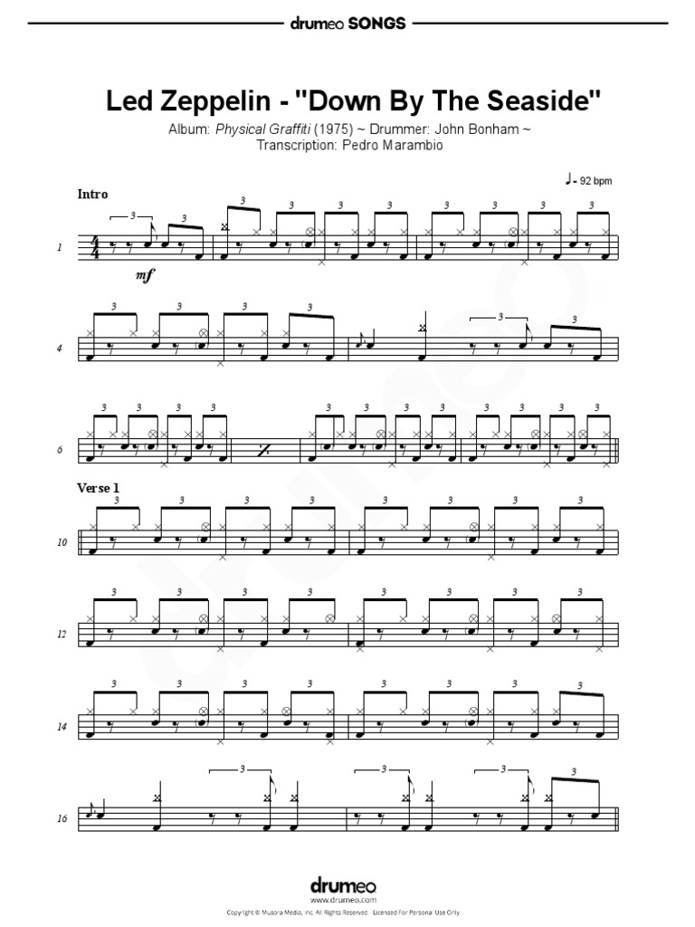 Led Zeppelin Down by The Sea Side | Download Free PDF | Jimmy Page ...