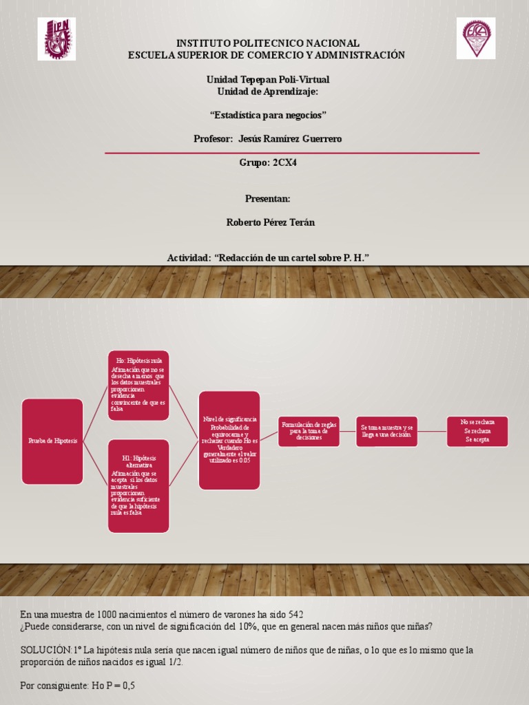 U5A1 | PDF | Hipótesis | Prueba de hipótesis estadísticas