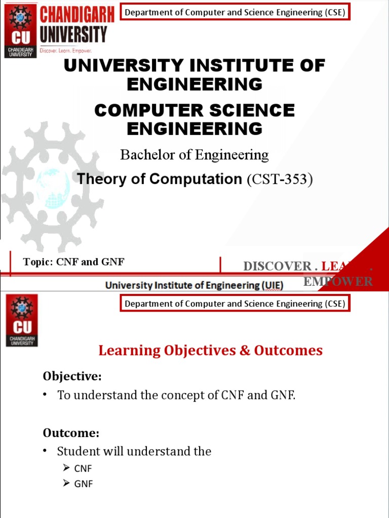 Ch-6 CNF and GNF | Download Free PDF | Mathematical Logic | Formalism ...