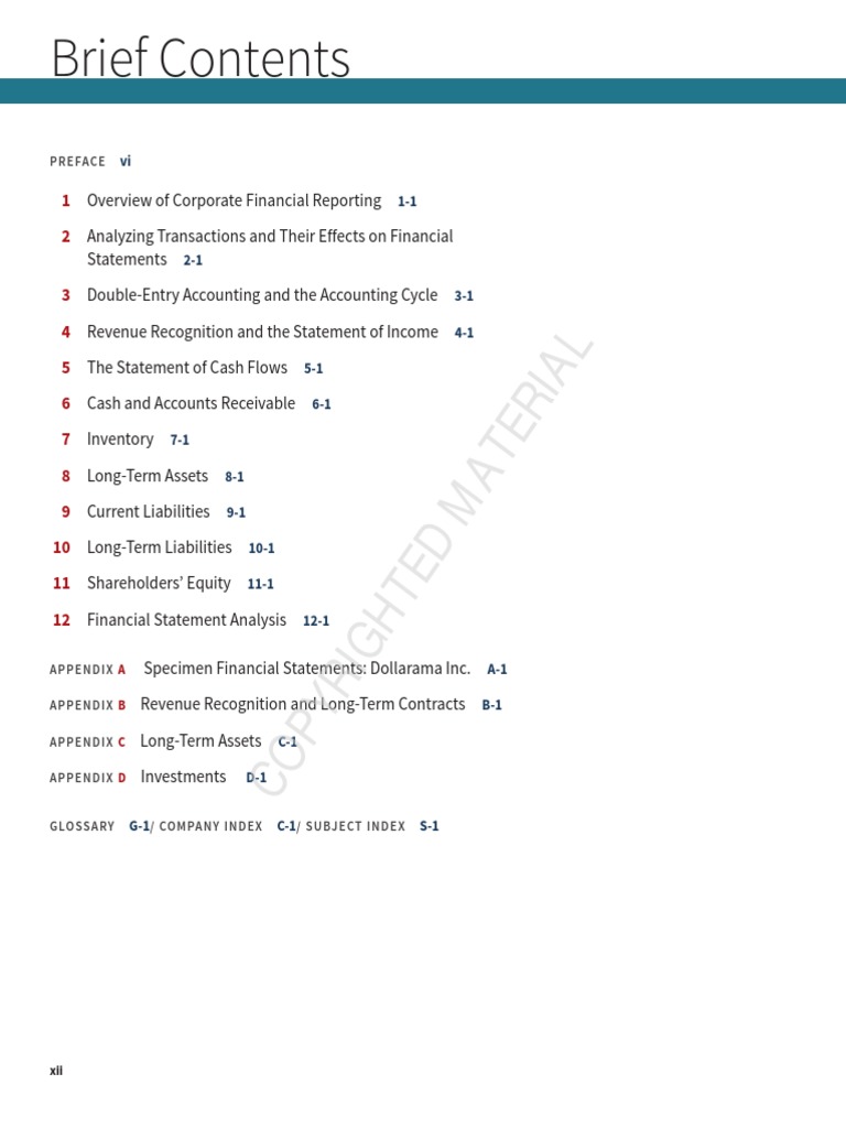 Understanding Financial Accounting INDEX | PDF | Depreciation | Stocks