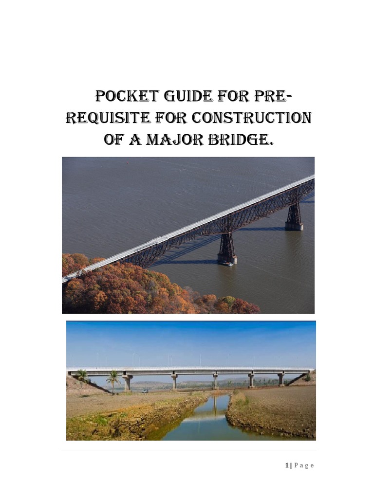 Major Bridge Construction Concept For Budding Engineers | PDF | Deep ...