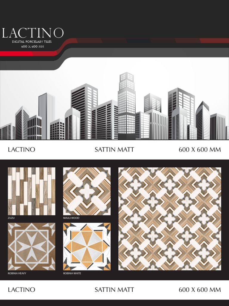 600x600mm Digital Porcelain Tile PDF | PDF