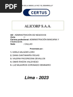 Mision y Vision de Alicorp | PDF | Calidad (comercial) | Business