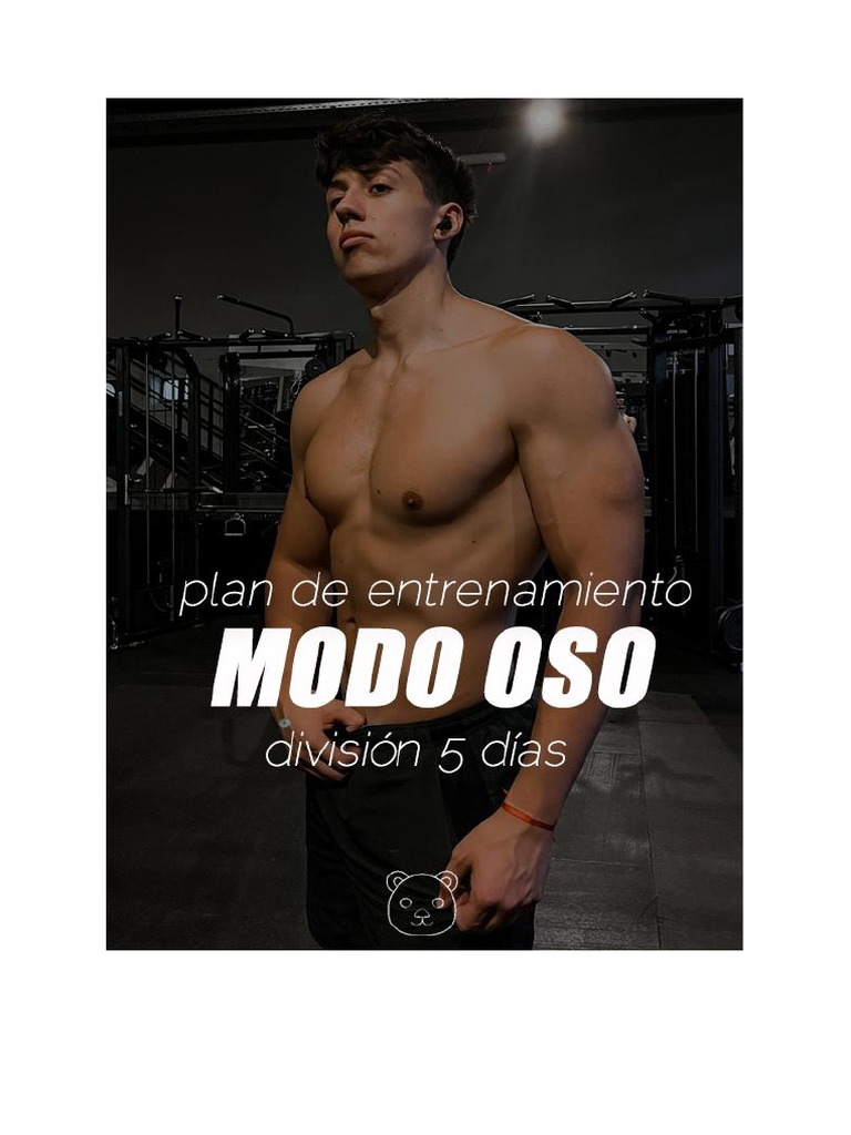 Plan de Entrenamiento Modo Oso | PDF | Entrenamiento de fuerza | Manejo ...