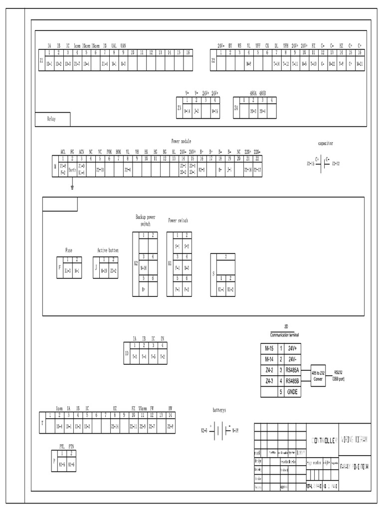 Recloser Controller Wiring Diagram-220223 PDF | PDF
